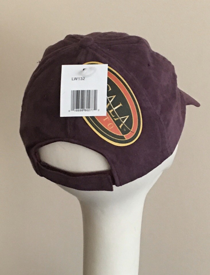NWT! SCALA Baseball Cap PURPLE Faux Suede Fabric Adjustable Lined ...