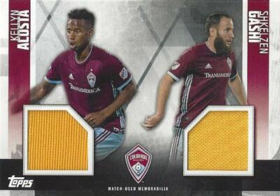 2019 Topps Major League Soccer Base Common 'Dual Relics' Chase Insert ...