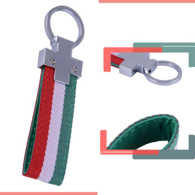 Metal PU Leather Italy Key Chain Ring Fob Keyfob Car Keyring Keychain ...