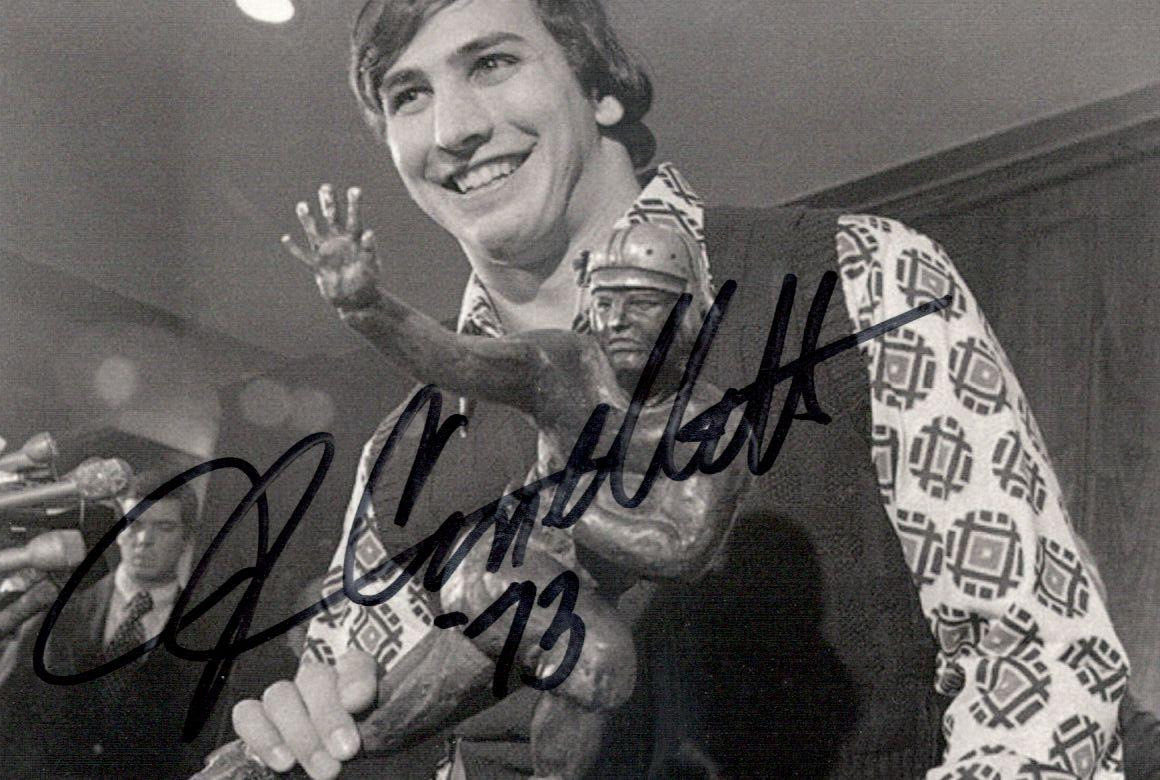 John Cappelletti 1973 Heismann Penn State Lions Hand Signed 4x6 Photo ...