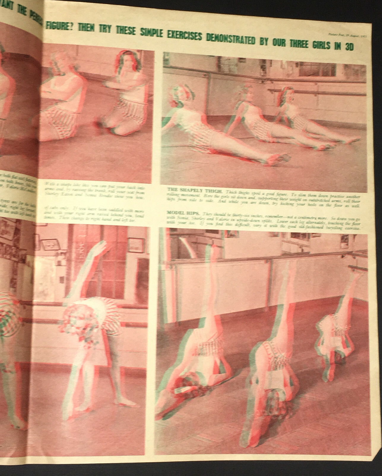 Shirley Eaton Photographer Carl Sutton How to Slim in 3-D Picture Post ...