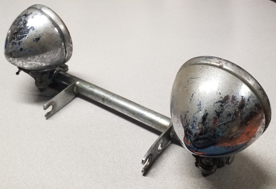KNUCKLEHEAD PANHEAD SPOT LIGHTS SH-2 FLATHEAD VINTAGE OEM HARLEY ...