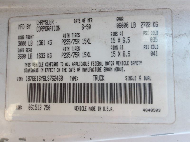 Blower Motor With Integral AC Fits 90-93 DODGE 150 PICKUP 563502 | eBay