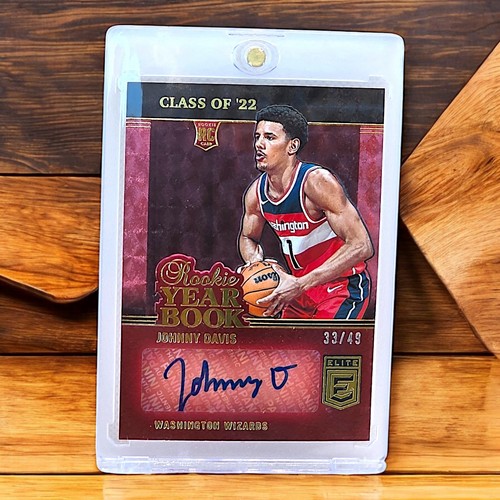 JOHNNY DAVIS 2022-23 Donruss ELITE RED ROOKIE YEARBOOK AUTOGRAPH /49 ...