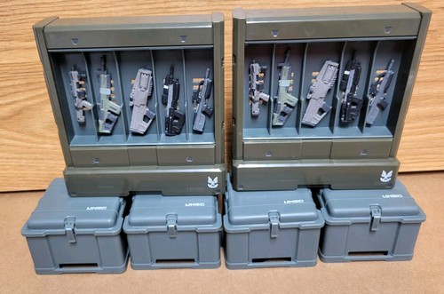 World Of Halo Infinite Weapons Locker +Storage Bins Lot | eBay