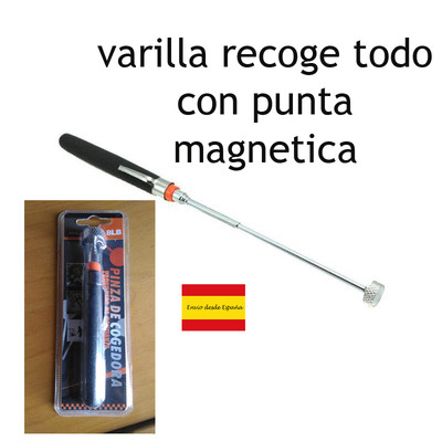 VARILLA CON IMAN PUNTA IMANTADA MAGNETICA TORNILLOS PINZA RECOGE TODO ...