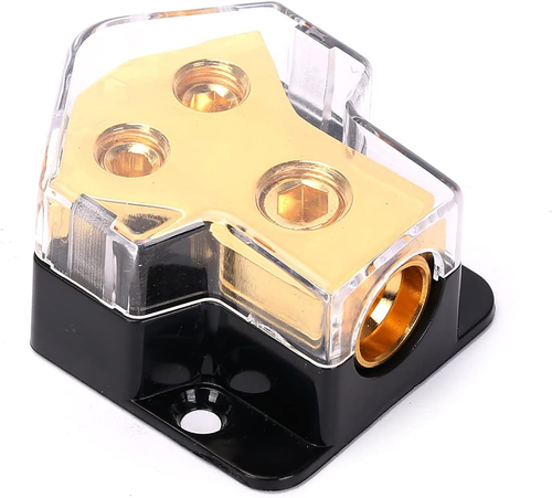 Amp Power Distribution Block 2 Gauge in 4 Gauge Out for Car Audio ...
