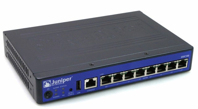 Juniper Networks SRX100 Services Gateway - Security appliance - 8 ports ...