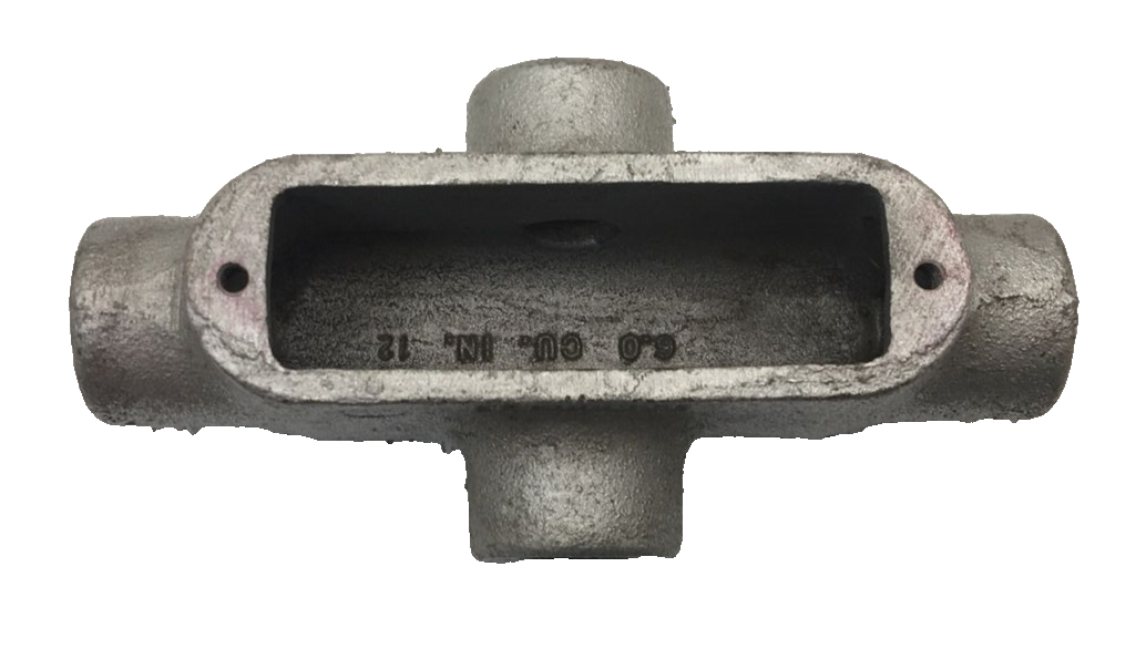 X17 CROUSE HINDS MALLEABLE IRON CONDUIT BODY 1/2 INCH HUBS TYPE X FORM ...