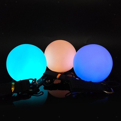LED Poi Ball Fitness Ball Gym Exercise Equipment Hand Props Poi Thrown ...