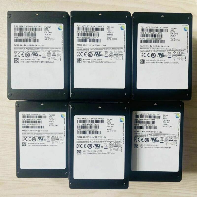 3.84 TB Samsung PM1643 SSD 2.5" SAS MZILT3T8HALS-00007 12GB Cache MZ ...