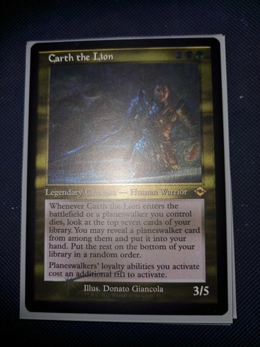 Carth the Lion RETRO FRAME ETCHED FOIL MTG MODERN HORIZONS 2 | eBay