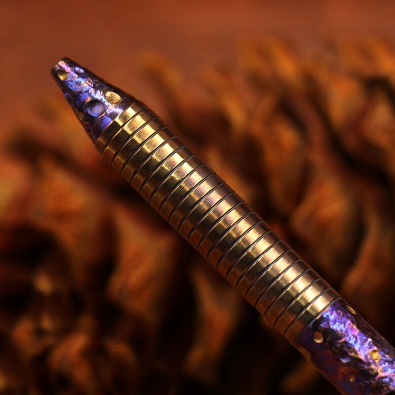 EDC Titanium Practical Ballpoint Pen Signature Pen Pocket Office Metal ...
