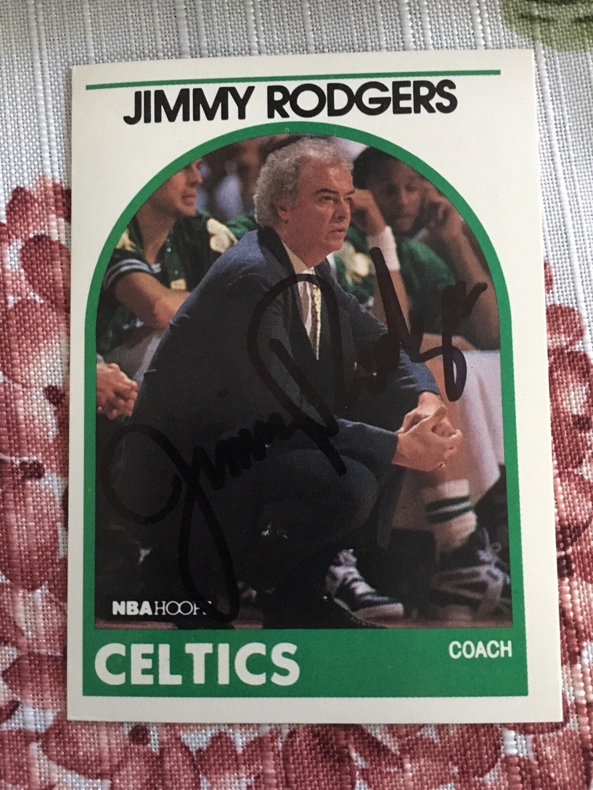 Autographed NBA Basketball Card Of Jimmie Rodgers. Former head coach ...