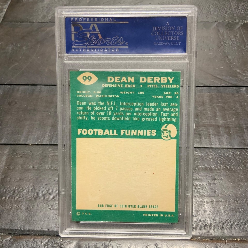 1960 Topps Dean Derby #99 *Steelers* PSA 7 NM | eBay