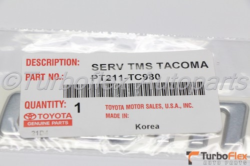 Toyota Tacoma 1998-2004 Tailgate TACOMA Chrome Emblem Genuine OEM PT211 ...