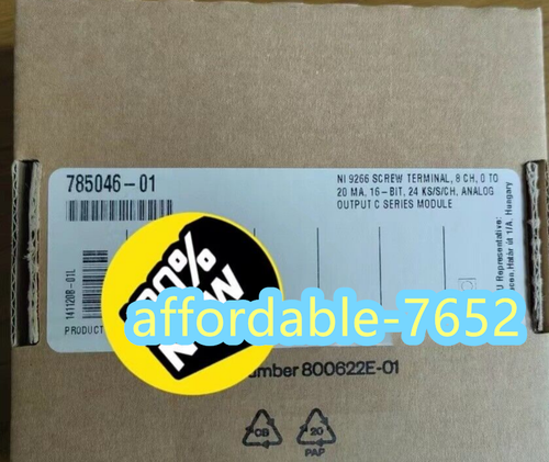 NI 9266 785046-01 Current Output Module Brand New By DHL or Fedex Fast ...