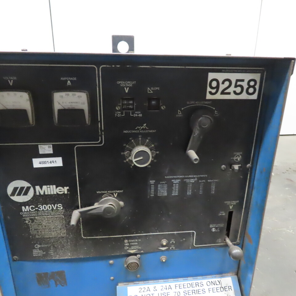 Miller MC-300VS 300A Mig Welding Power Source Welder 200/230/460V 3Ph ...