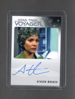 STAR TREK VOYAGER HEROES & VILLAINS ATHENA MASSEY AUTOGRAPH JESSEN ...