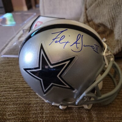 Felix Jones Dallas Cowboys Autographed Mini Helmet Felix Jones Sticker ...