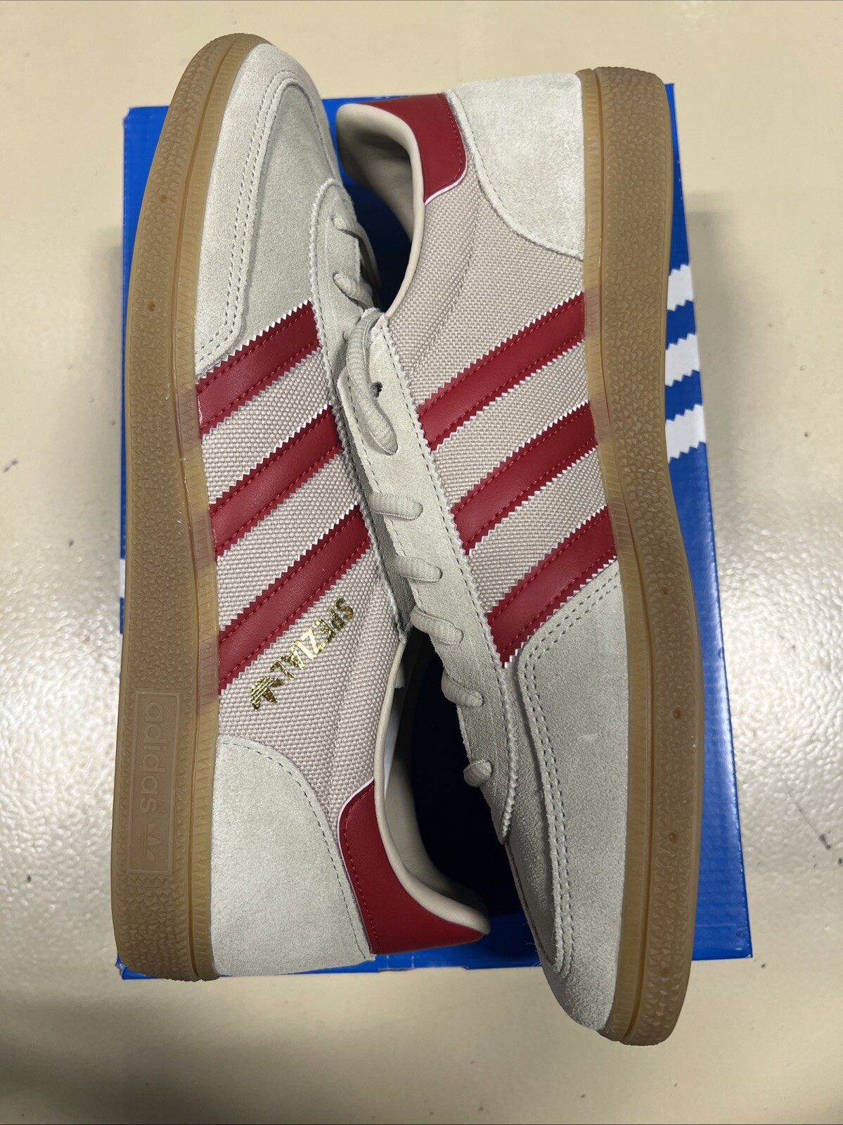 Adidas Handball Spezial “Putty Grey Team Victory Red" Colorway Size 12 ...