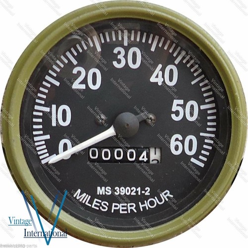 Fits Willys MB Ford GPW M38 CJ2A CJ3A Jeeps Speedometer Olive Green ...
