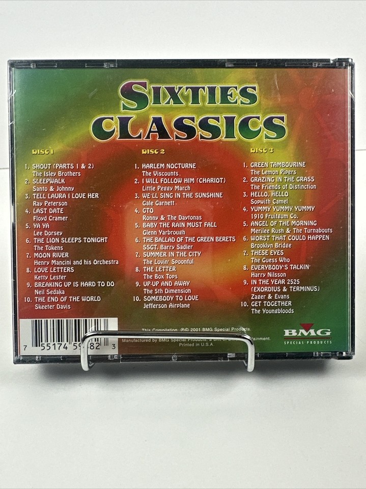 New Sixties Classics 3 CD Box Set Original Artists BMG New Sealed ...
