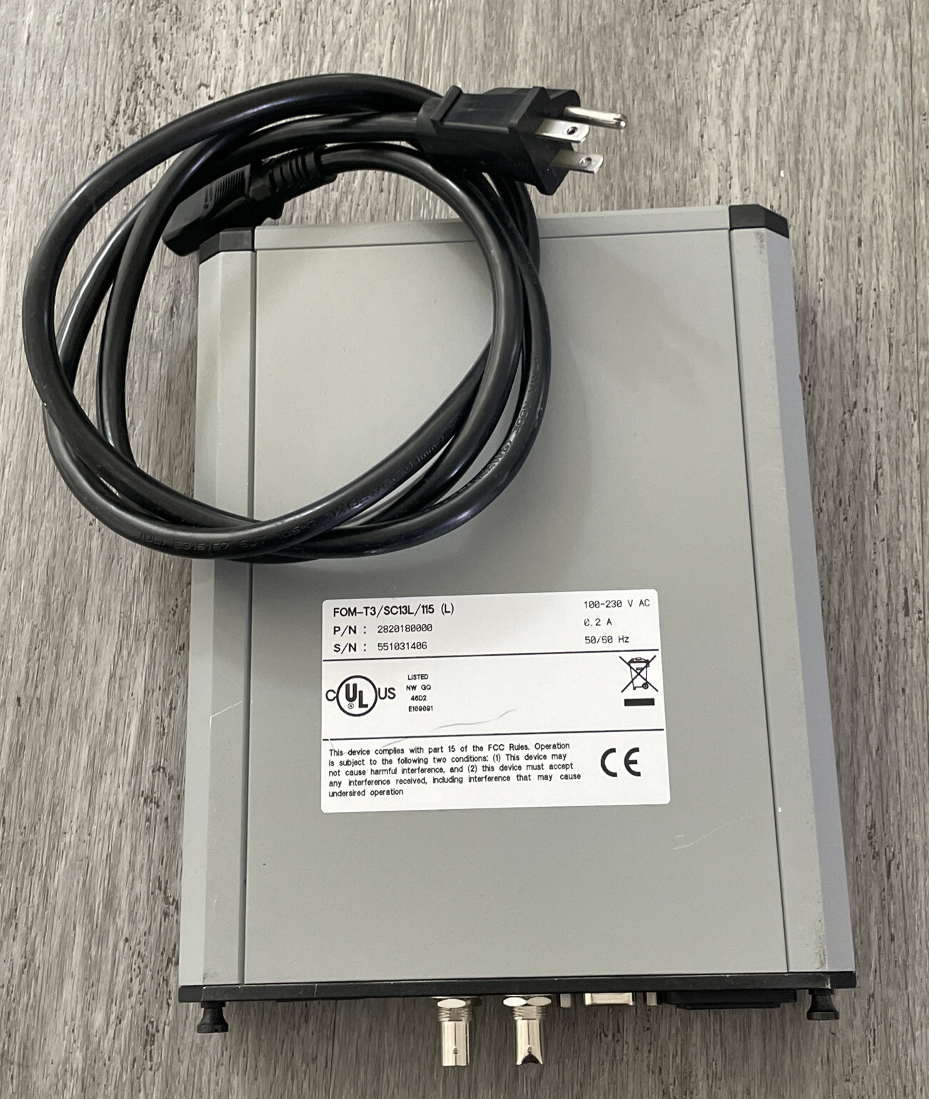 RAD Fom-t3/st85/115 High Speed Dual UPLINK Fiber Optic T3 E3 Modem for ...