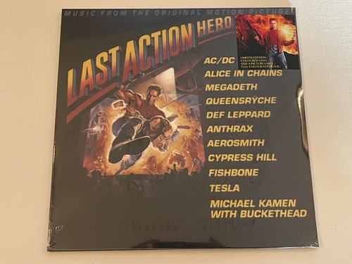 Last Action Hero Soundtrack LP Vinyl AC/DC Tesla Alice In Chains Def ...