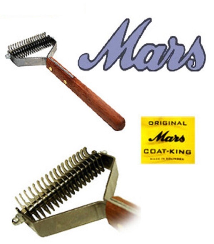 MARS COAT KING STRIPPER DOG Cat Undercoat Hair Coat Fur STRIPPING Tool ...