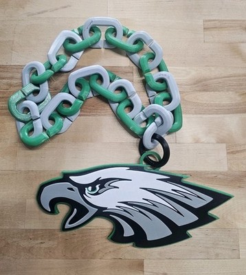 Philadelphia Eagles Oversized Pendant Chain Necklace – Bold NFL Fan ...
