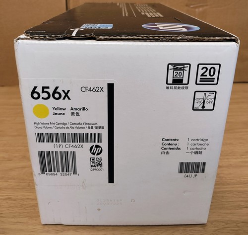 Genuine OEM HP CF462X Yellow 656X High Yield Toner Cartridge -Sealed ...
