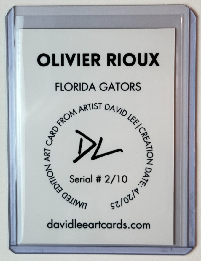 Olivier Rioux Limited Edition Artist Signed "Florida Gators" Trading ...
