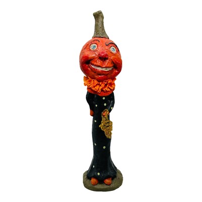 Debra Schoch Halloween Pumpkin Clown 19” Protruding Nose RARE Bethany ...