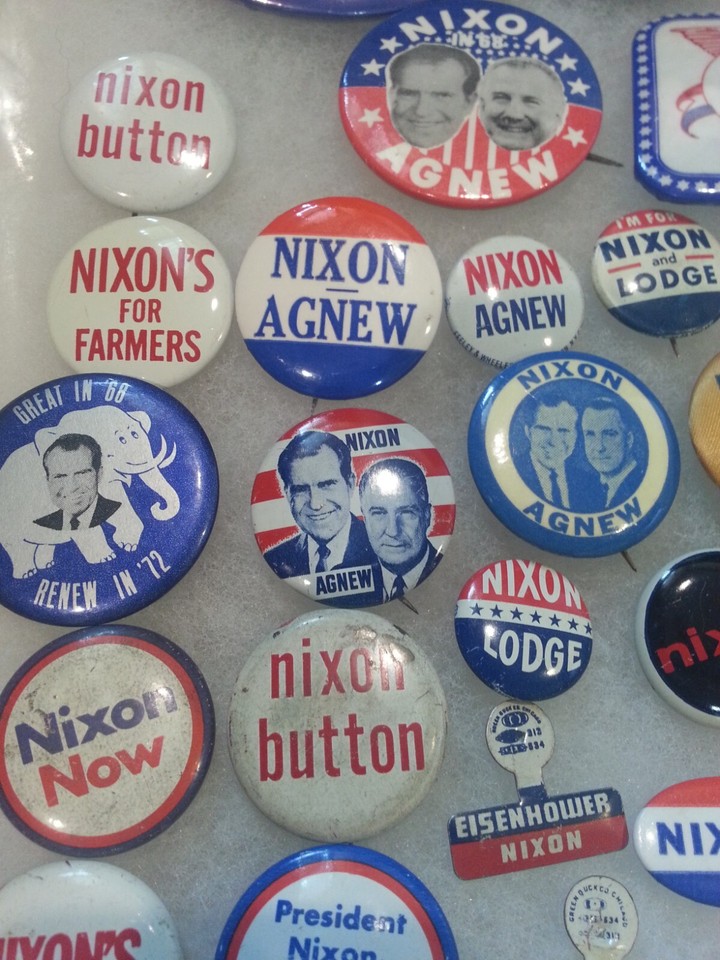 Richard Nixon President Election Campaign Buttons Political Pinback Pin ...