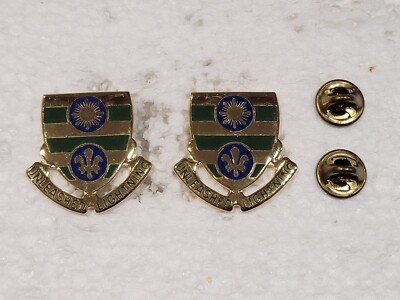 Original US Army Distinctive Insignia DI DUI Pair 109 Armor 1369 | eBay