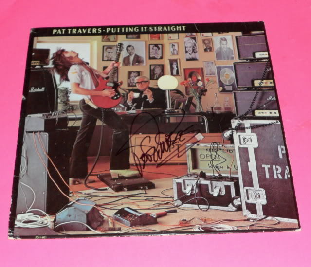 PAT TRAVERS SIGNED PUTTING IT STRAIGHT VINYL LP *EXACT PROOF* | eBay