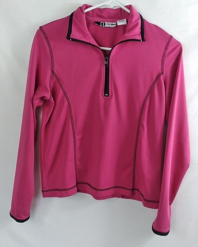 Women's Ac-tiv-ology Pink Active Long Sleeves 1/4 Zip Top Size Petite ...