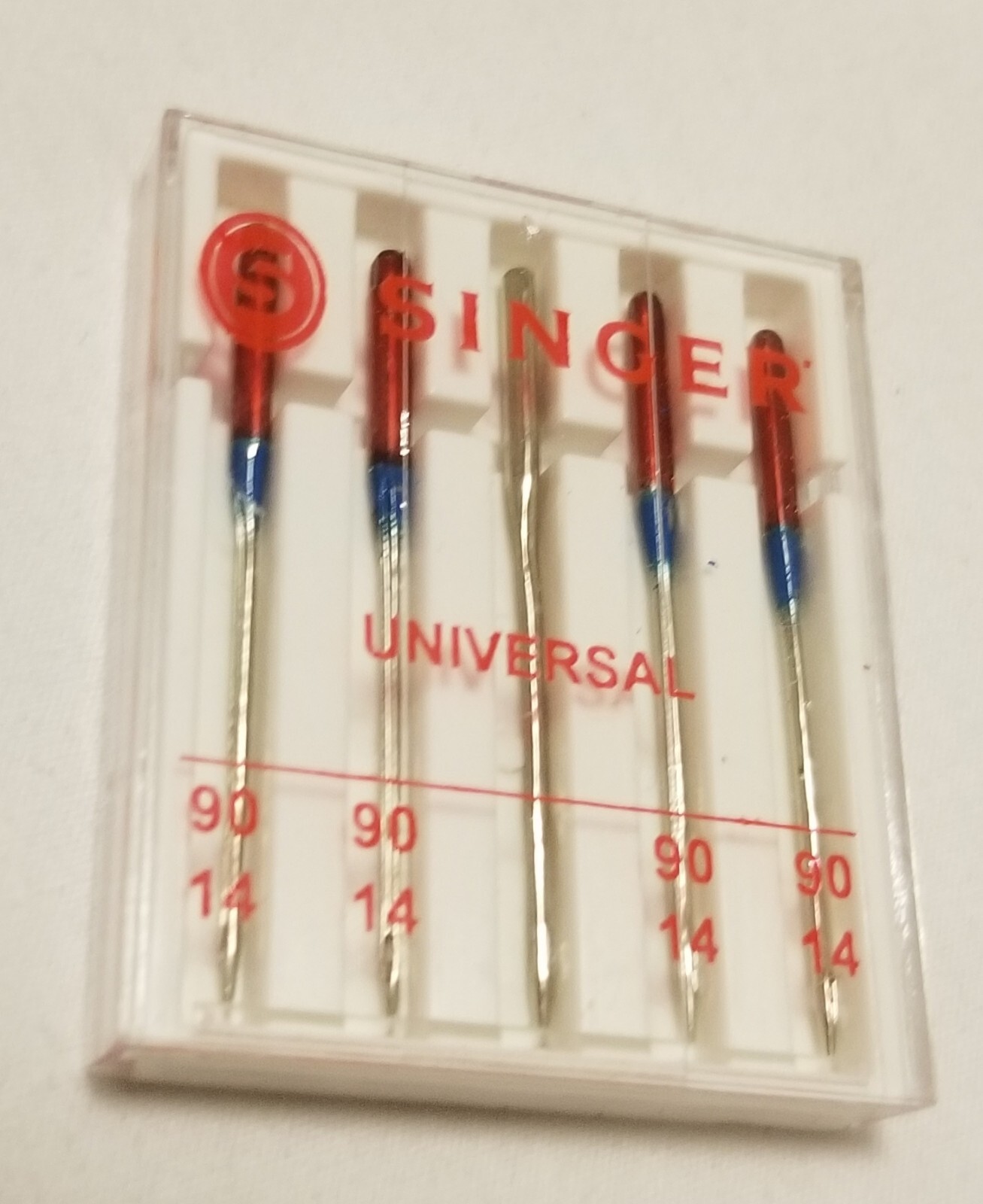 GENUINE SINGER NEEDLE 5/PACK #2020 SIZE 90/14 x 5 UNIVERSAL REG. POINT ...