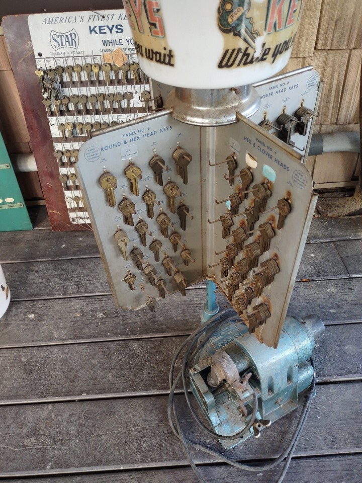 Cole Key Cutter Machine Vintage As Is For Display Only | eBay