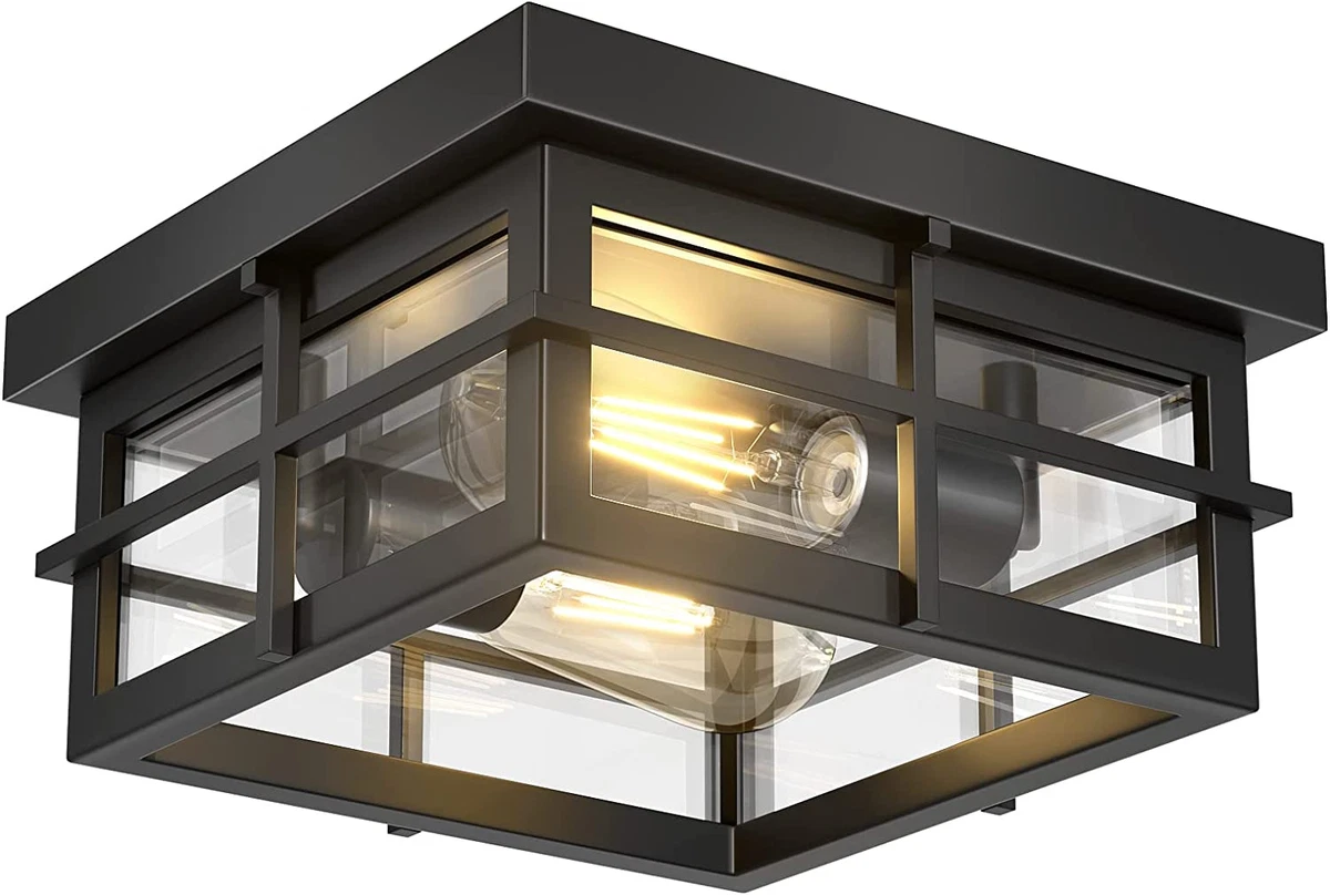 Exterior Flush Mount Ceiling Light Fixtures | Shelly Lighting