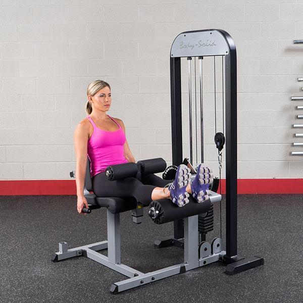 Body Solid Leg Extension and Leg Curl Machine - Gray (GCEC-STK) for ...