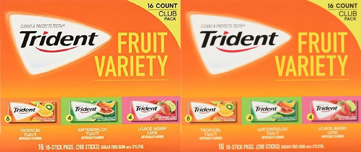 Trident Fruit Variety Pack Sugar Free Gum, 14 Count, of 20 | eBay