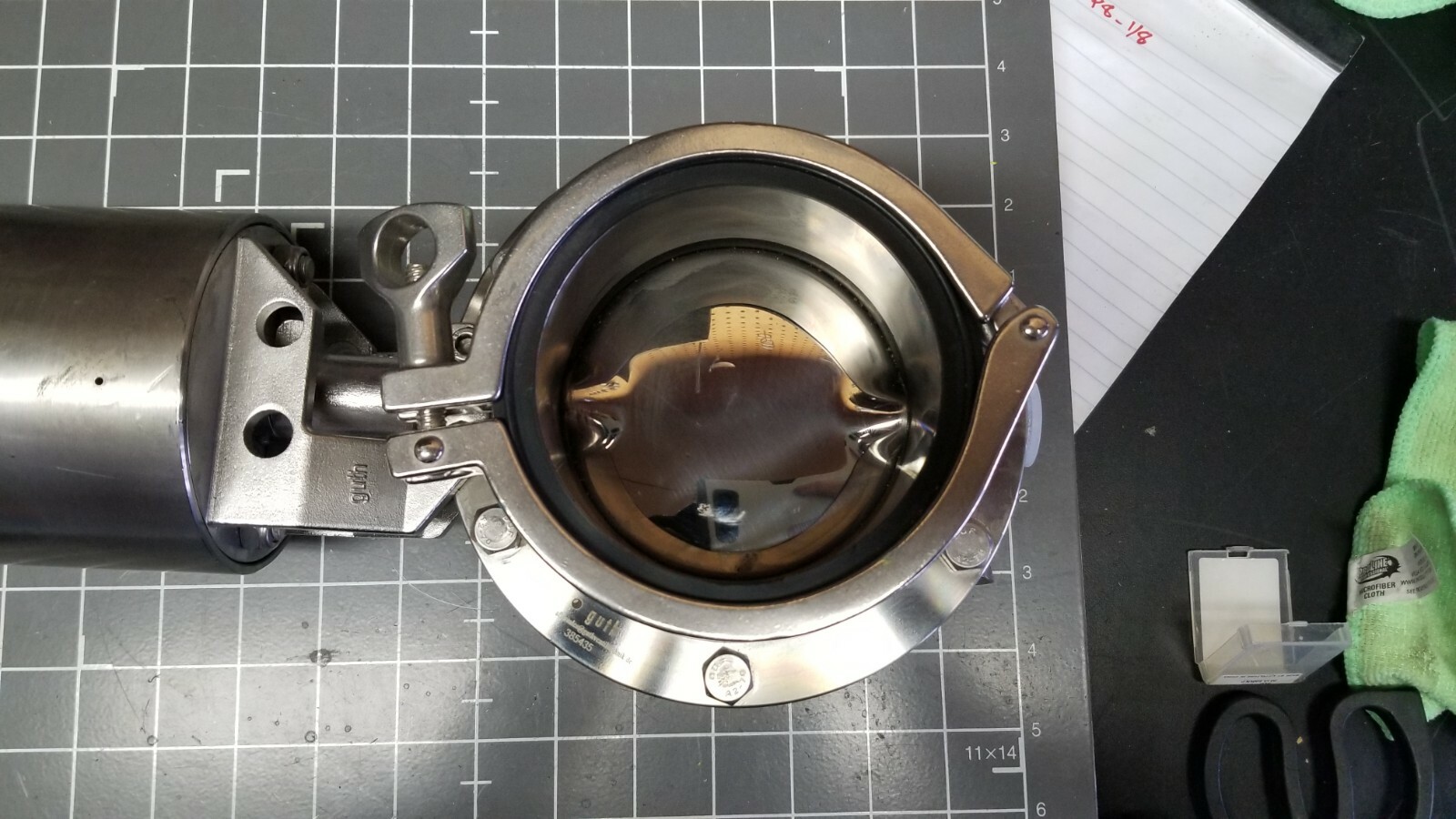 Guth Ventiltechnik Butterfly Valve W/ Spring Loaded Actuator, Stainless ...