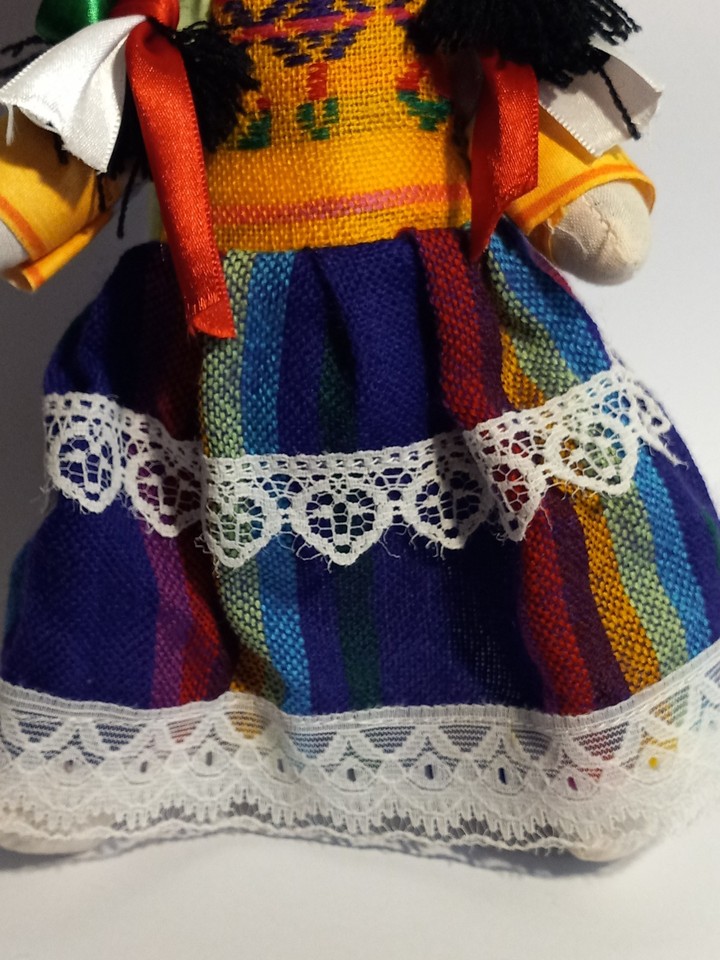 Handmade 9" Mexican Rag Doll - Lele Doll - Maria Doll - Muñeca Maria ...