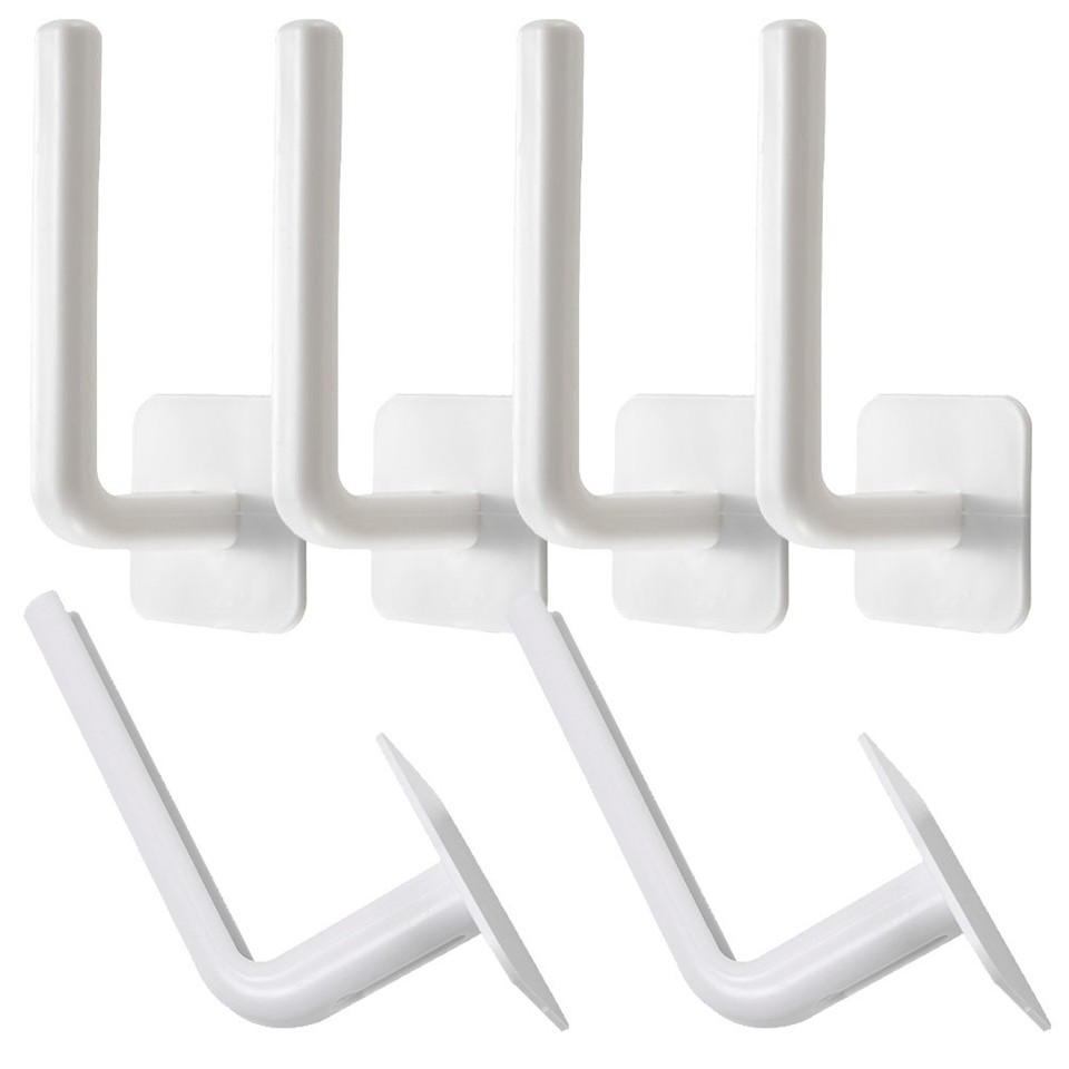 6Pcs Wall Mounted Hat Rack No Drilling Baseball Cap Hanger Headband ...