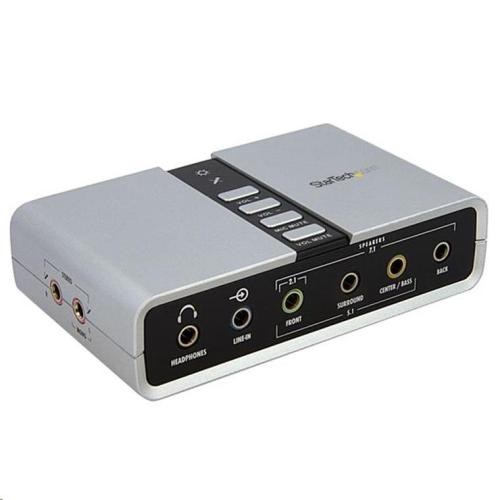 StarTech.com ICUSBAUDIO7D USB Audio Adapter Sound Card [ICUSBAUDIO7D ...