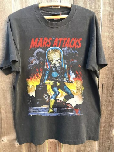 Mars Attacks Movie American Charcoal Unisex Tshirt Reprint S-5XL Men Women | eBay