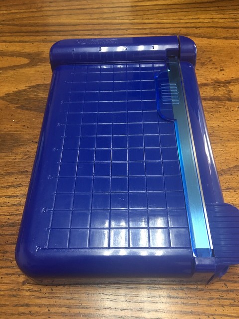 CREATIVE MEMORIES Blue Personal Paper Cutter Trimmer Scrapbooking 7" | eBay