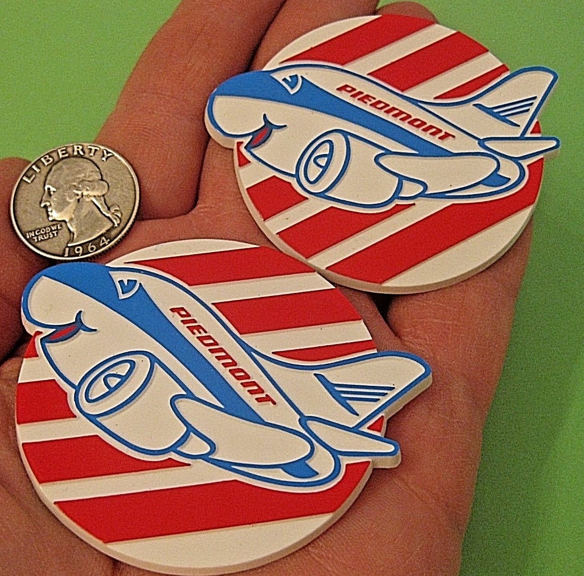 A VINTAGE LOT 2 PIEDMONT AIRLINES KIDDIE SPEEDBIRD UNACCOMPANIED MINOR ...